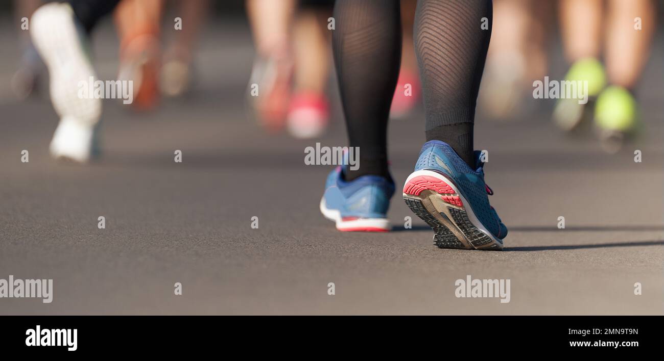 Runners feet hi-res stock photography and images - Alamy