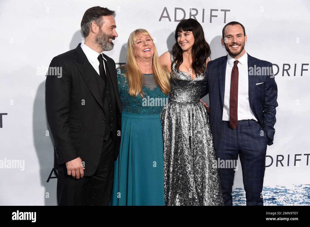 Baltasar Kormakur, from left, Tami Oldham Ashcraft, Shailene Woodley ...