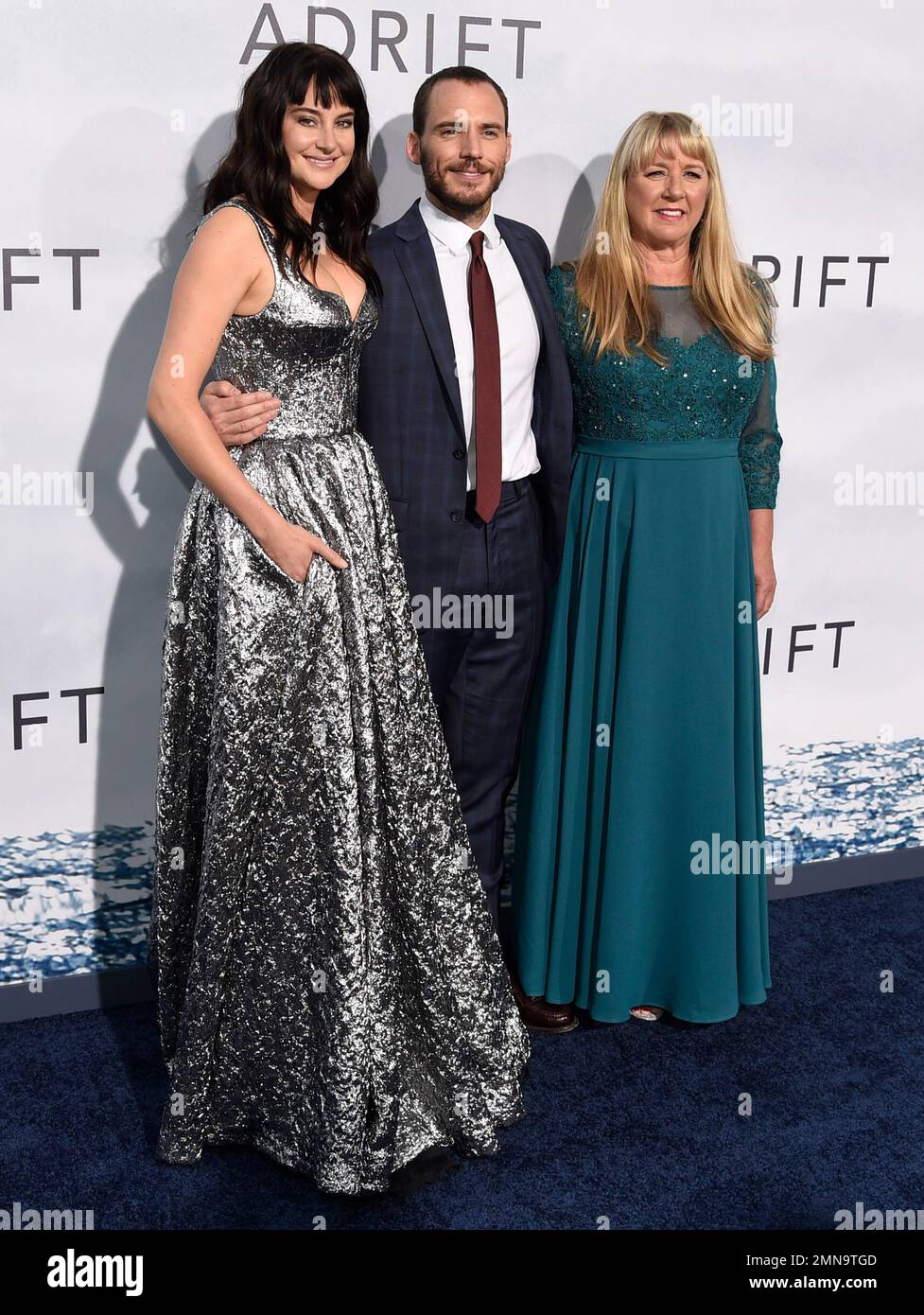 Shailene Woodley, from left, Sam Claflin and Tami Oldham Ashcraft ...