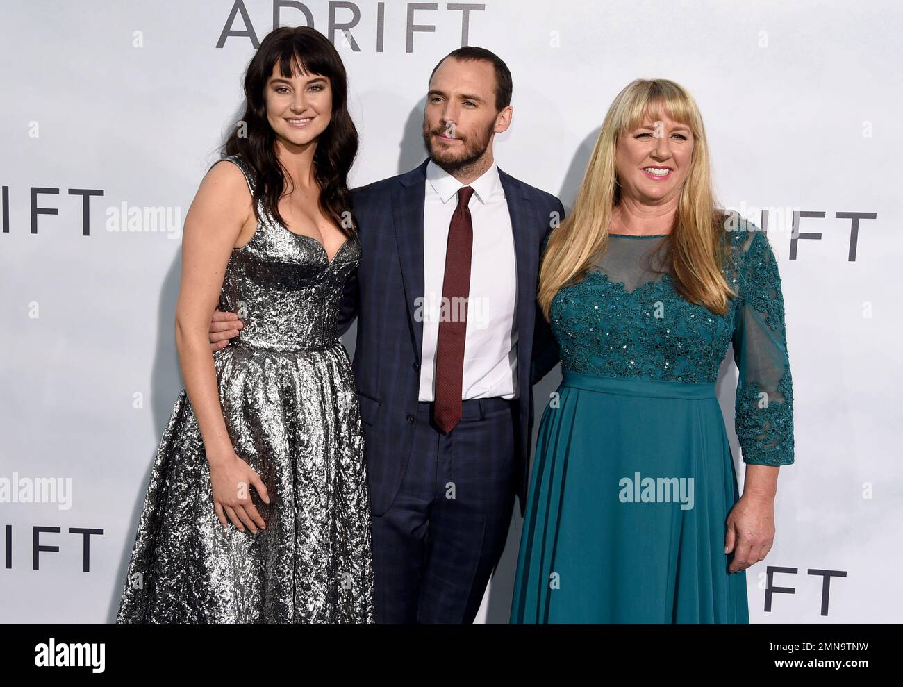 Shailene Woodley, from left, Sam Claflin and Tami Oldham Ashcraft ...