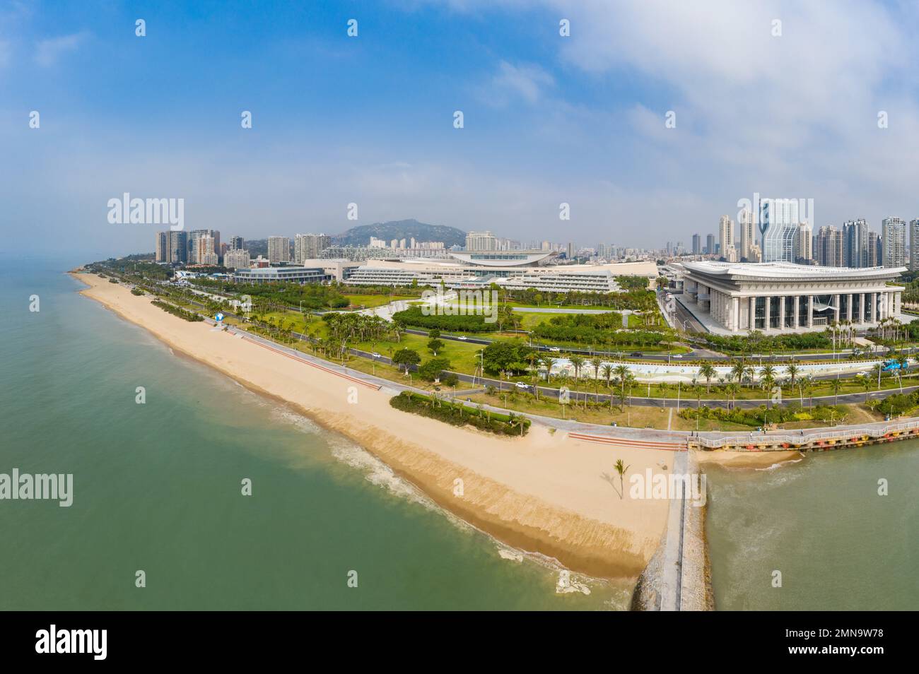 Have a bird's eye view of xiamen whole Stock Photo - Alamy
