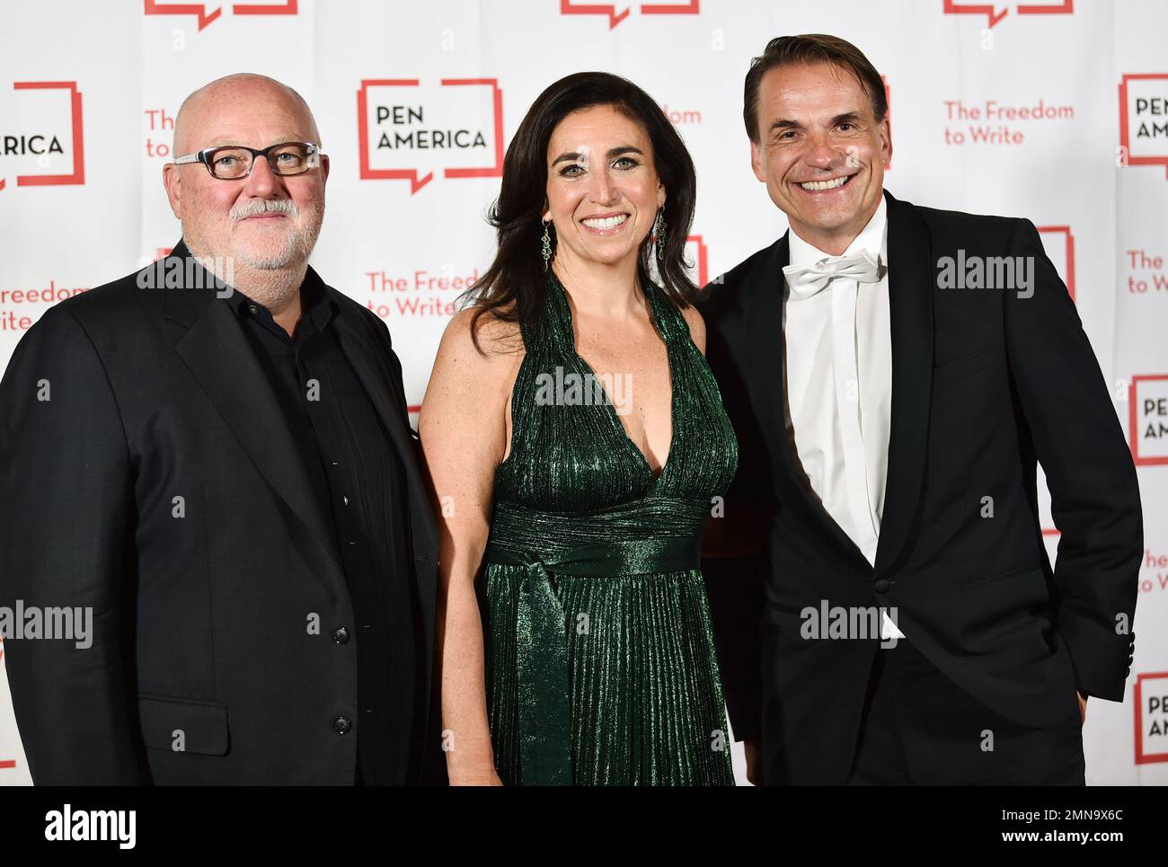 Sean Kelly, left, Roxanne Donovan and Thomas Scarangello attend the ...
