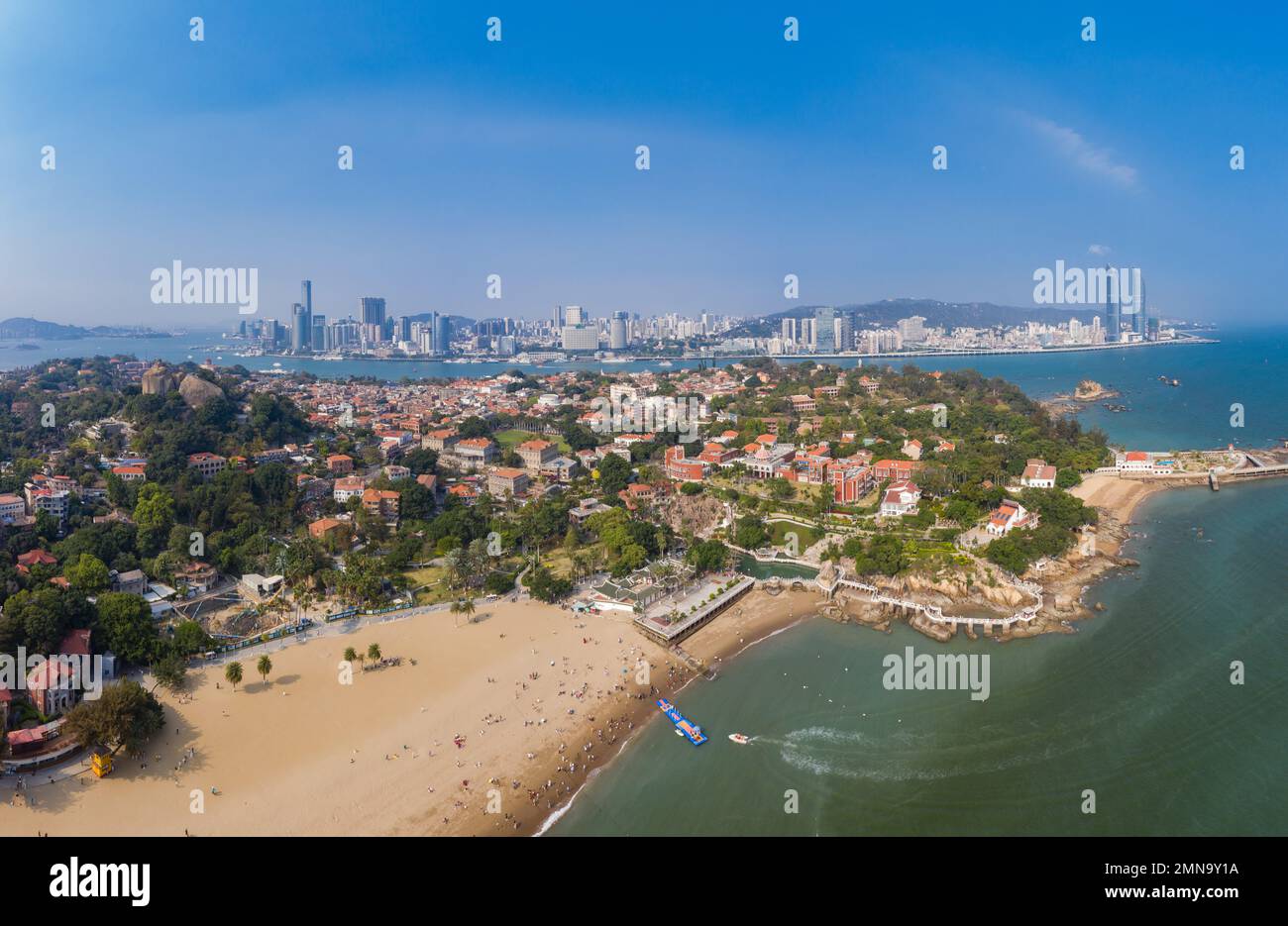 Have a bird's eye view of xiamen whole Stock Photo - Alamy