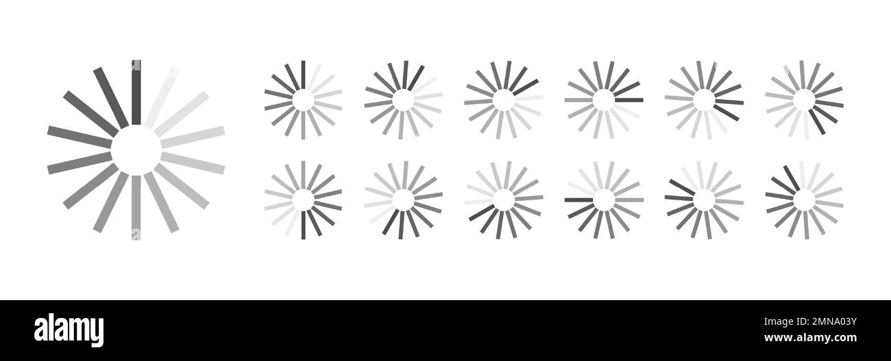 Circular Loading Buffering Icons Vector Stock Vector Image And Art Alamy