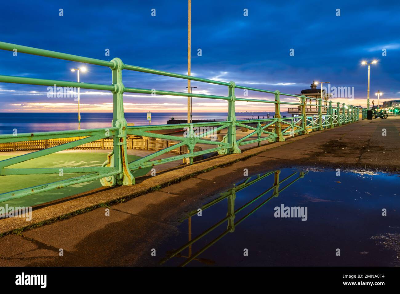 Puddle reflection night railing hi-res stock photography and images - Alamy