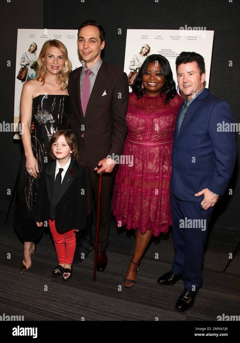 Claire Danes, from left, Leo James Davis, Jim Parsons, Octavia Spencer ...