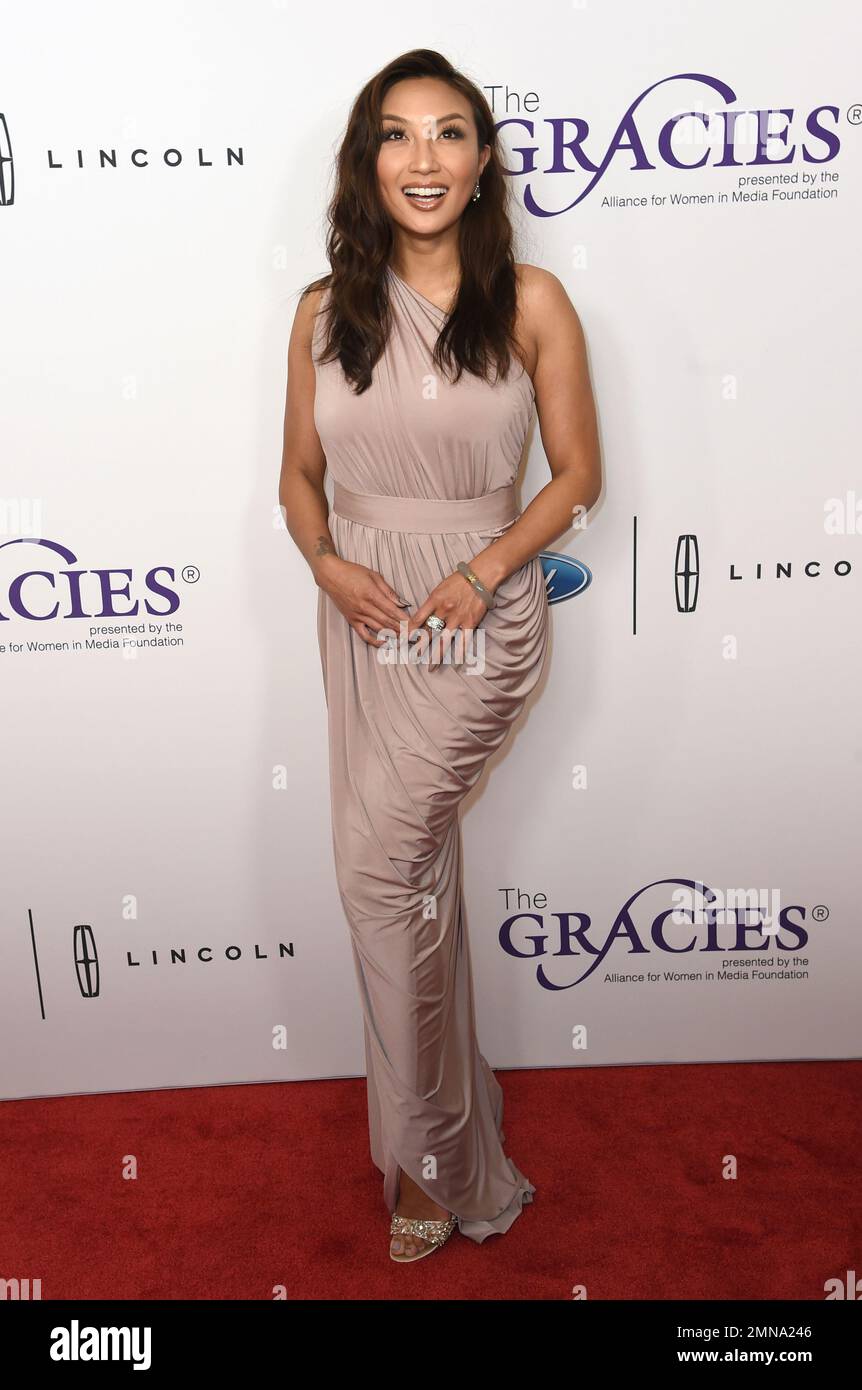 Jeannie Mai arrives at the 43rd annual Gracie Awards at the Beverly ...
