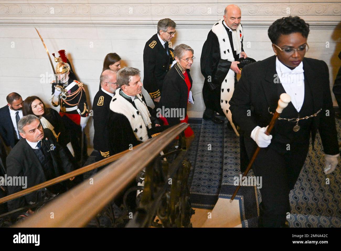 Louis Gautier, procureur general, Elisabeth Borne, Premiere ministre et ...