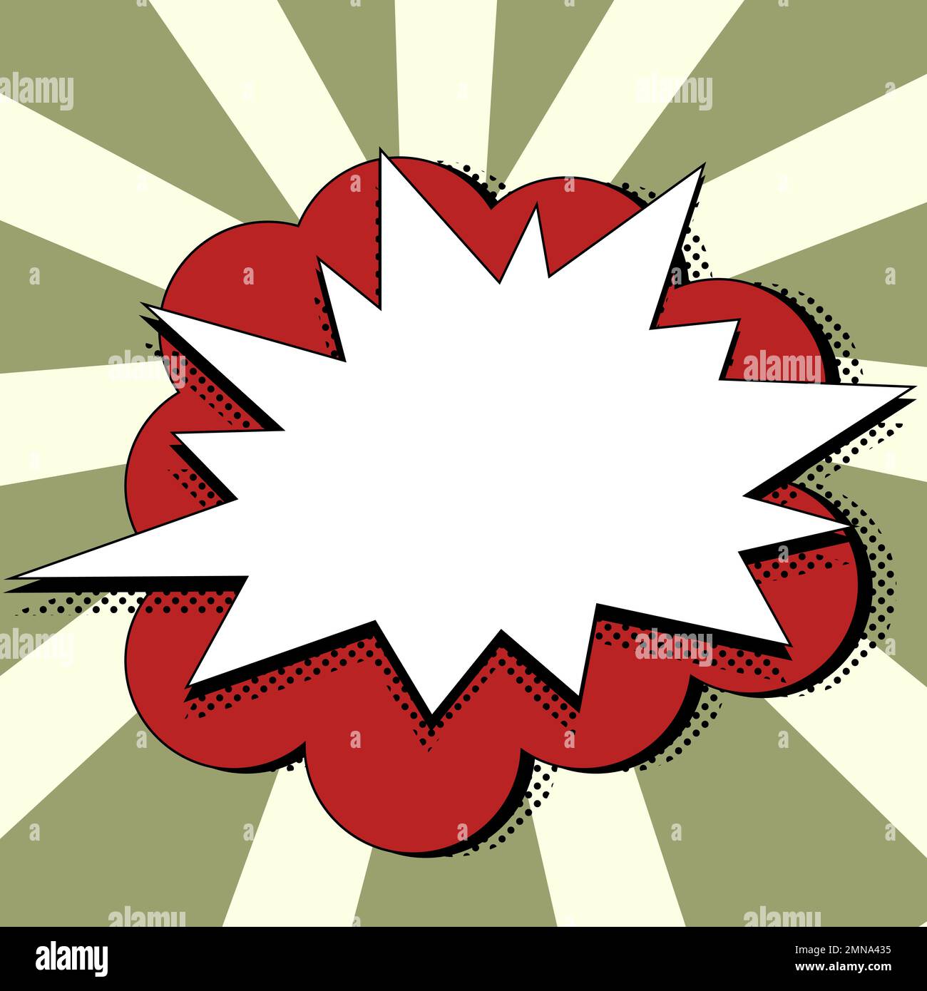 Comics Design Frames. Photo Frame Set With Explosion Bubbles For Add ...