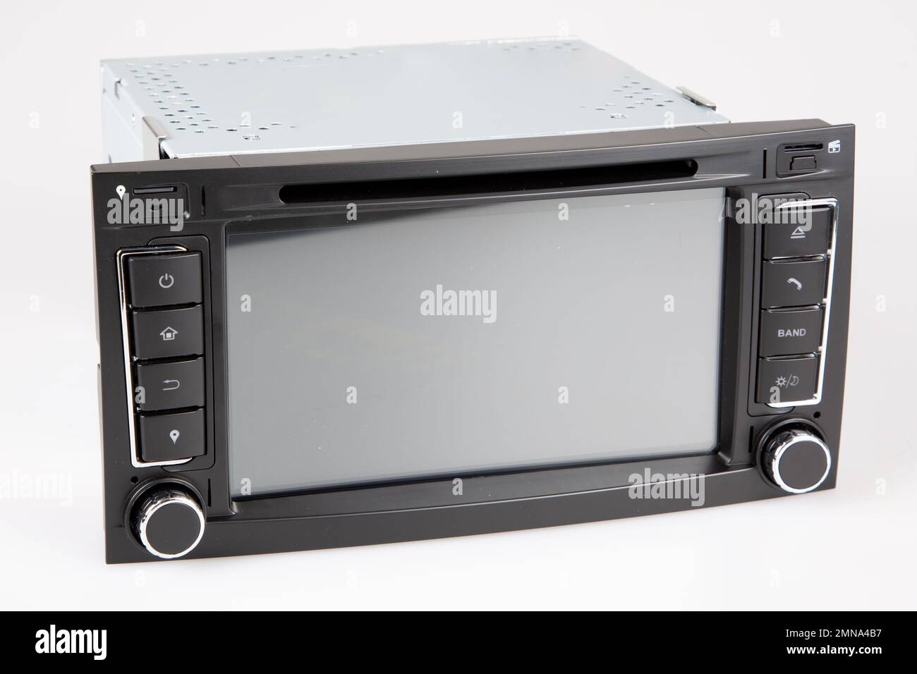 Modern Car digital media receiver front view Audio Stock Photo - Alamy