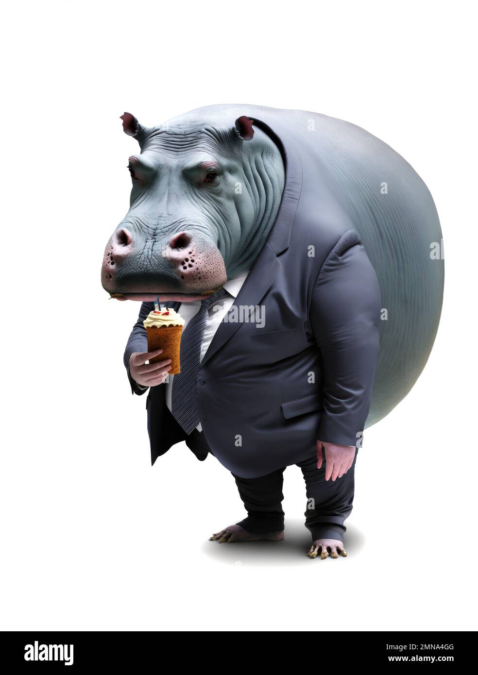 Hippopotamus businessman hi-res stock photography and images - Alamy
