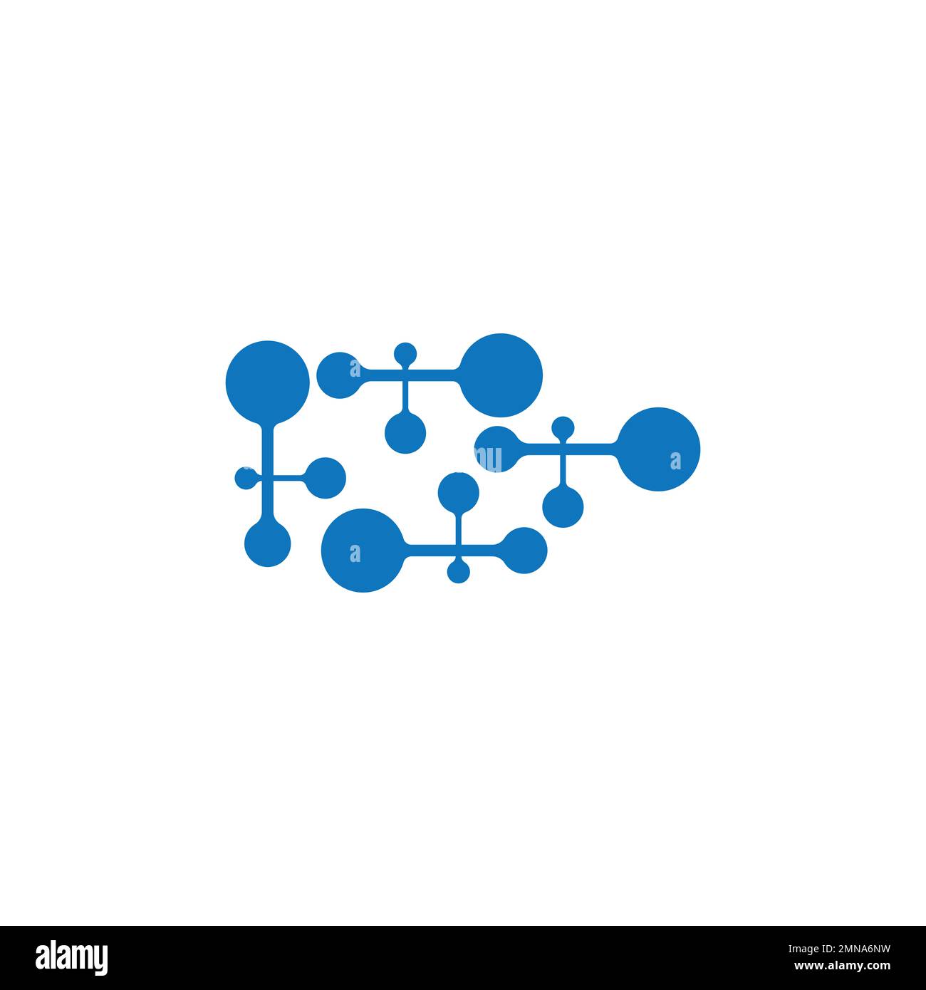 Molecule logo vector design illustration template Stock Photo - Alamy