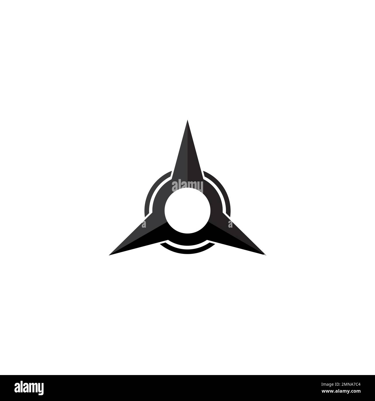 Shuriken icon vector isolated, illustration logo design Stock Photo - Alamy