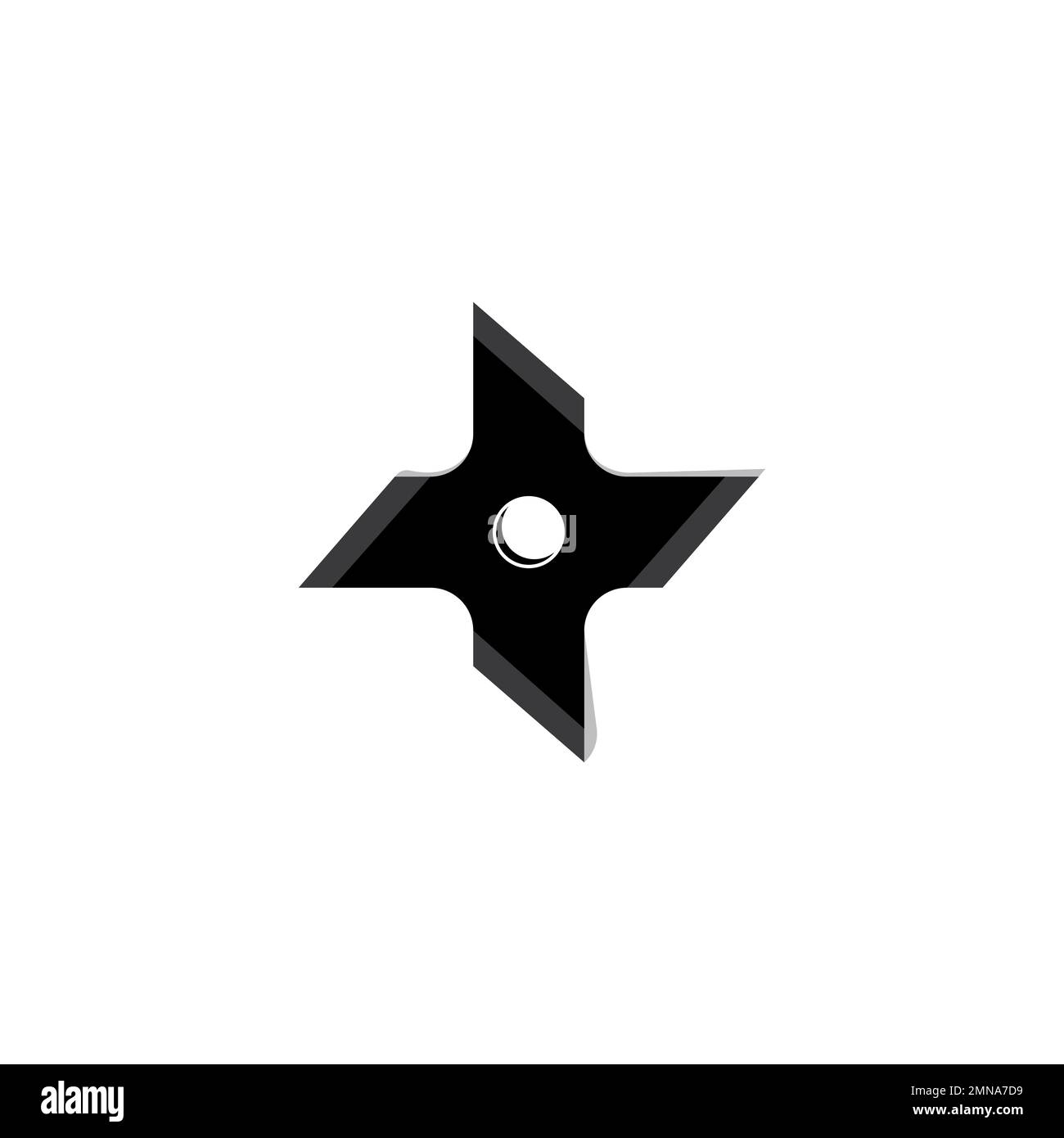 Shuriken icon vector isolated, illustration logo design Stock Photo - Alamy