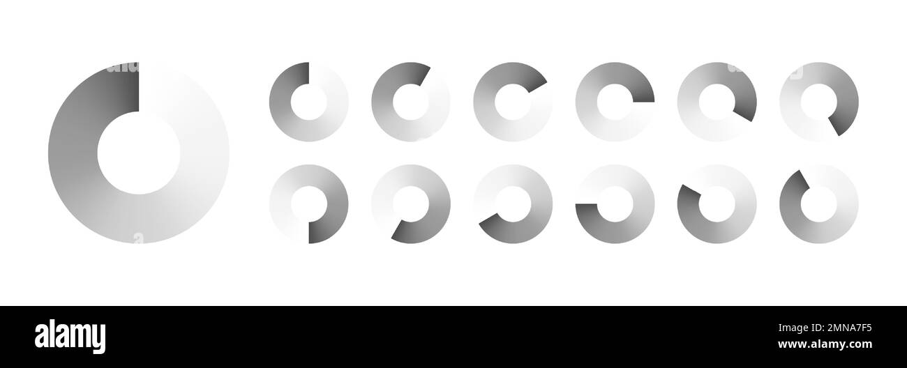 Circular Loading Buffering Icons Vector Stock Vector Image & Art - Alamy