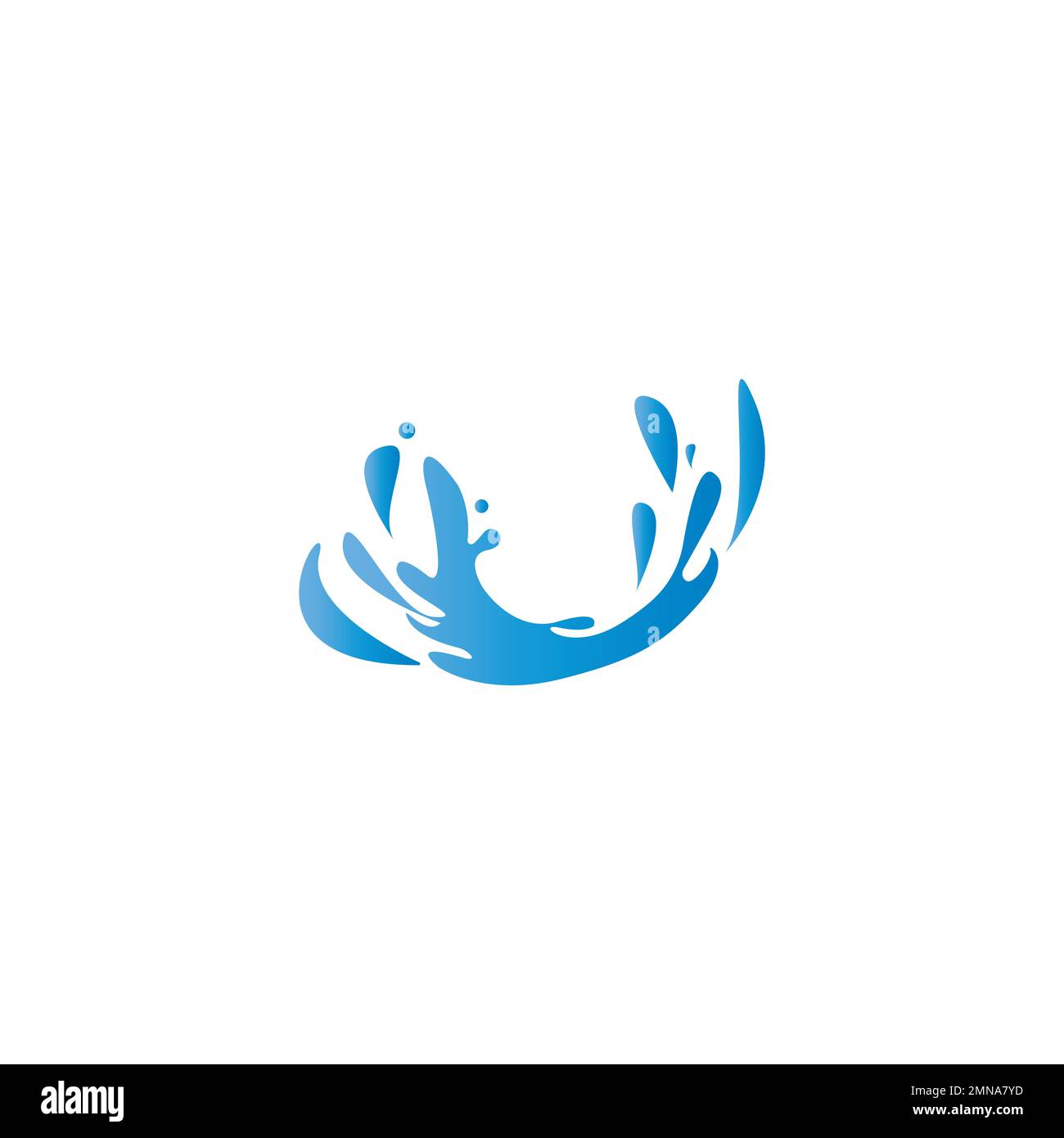 Water splash logo vector icon illustration design Stock Photo - Alamy