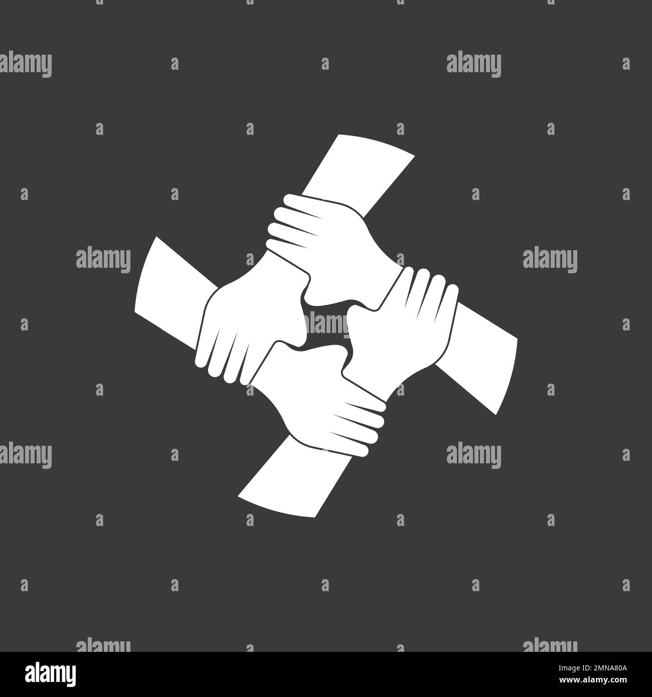 Handshake circle illustration hi-res stock photography and images - Alamy