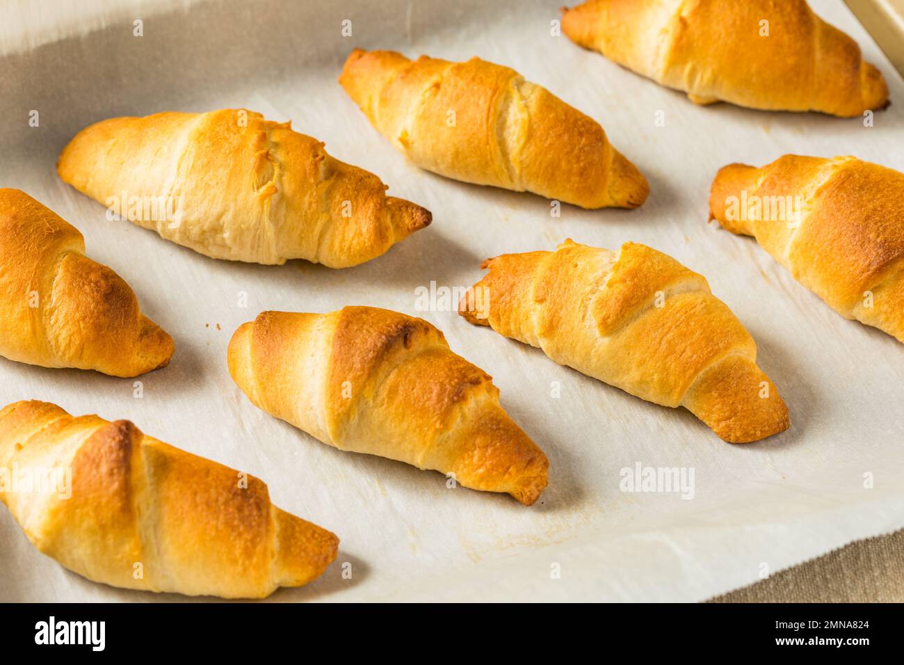 Homemade Croissant Crescent Rolls to Eat for Dinner Stock Photo - Alamy