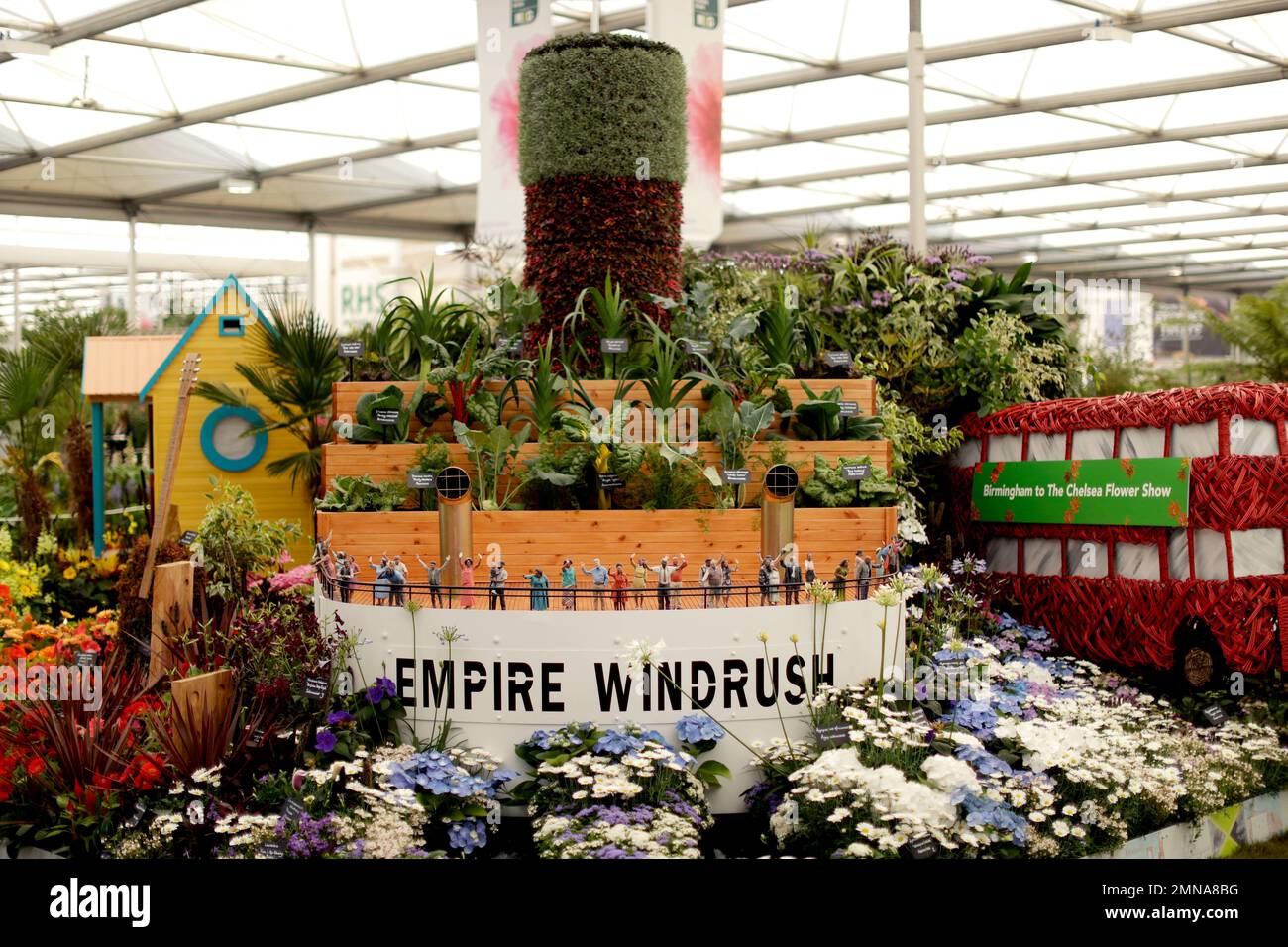 The "Windrush Garden", conceived by television presenter Floella ...