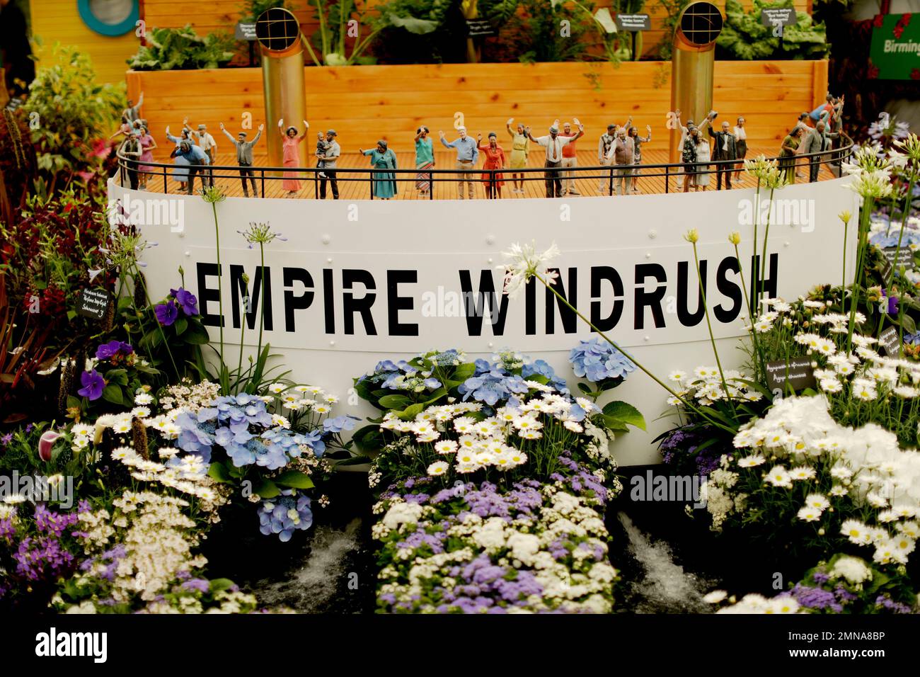 The "Windrush Garden", conceived by television presenter Floella ...