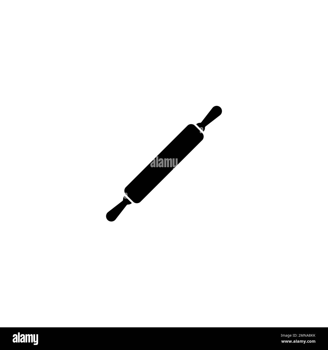 Rolling pin vector icon illustration logo design Stock Photo - Alamy