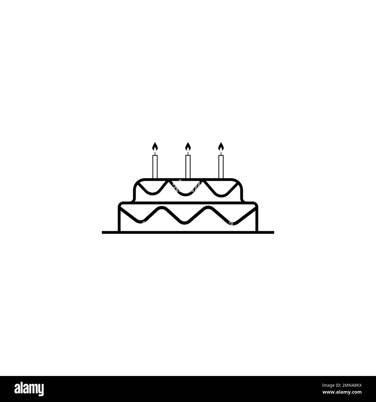 Birthday vector elements Black and White Stock Photos & Images - Alamy
