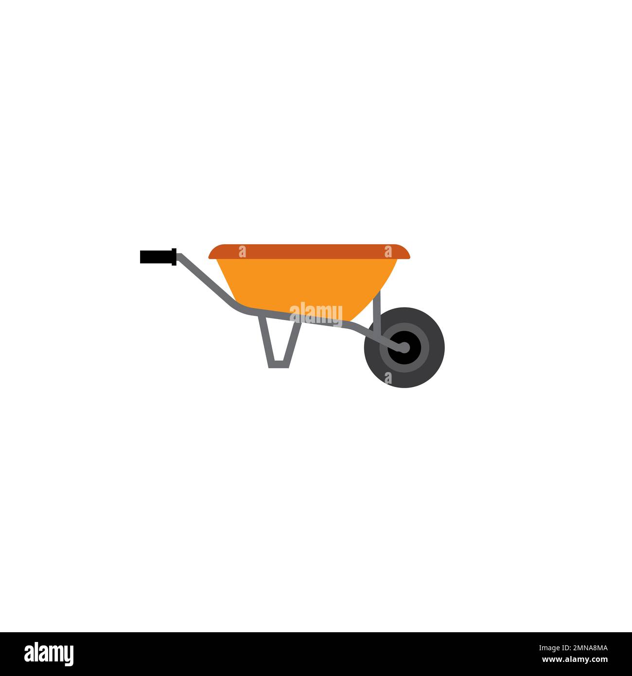 wheelbarrow vector icon,illustration logo design Stock Photo - Alamy