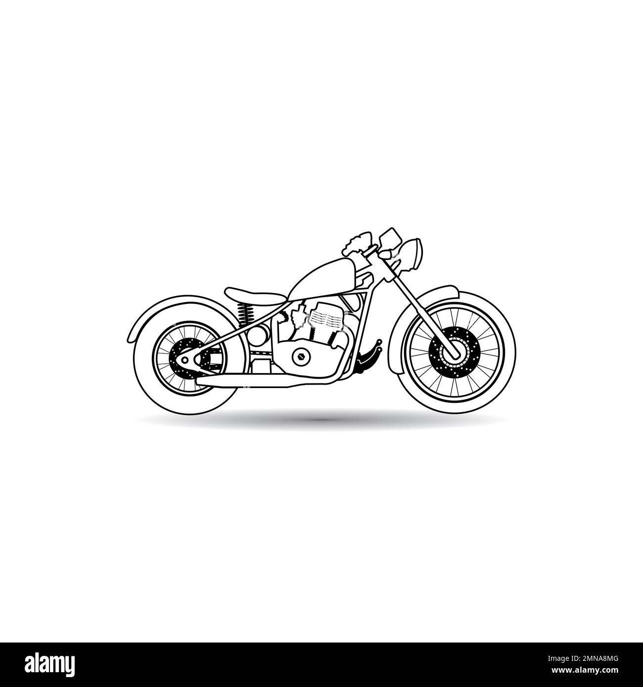 motorbike icon vector,illustration logo design template Stock Photo - Alamy