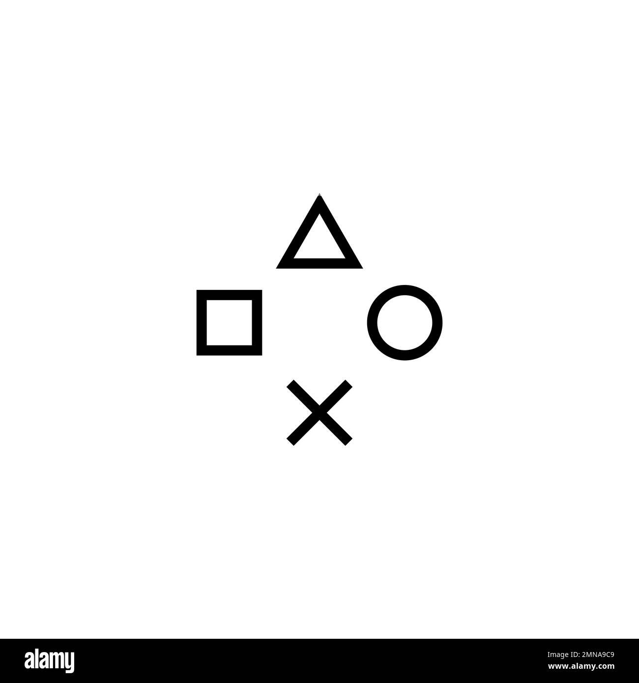 Game icon black and blue icon Black and White Stock Photos & Images - Alamy