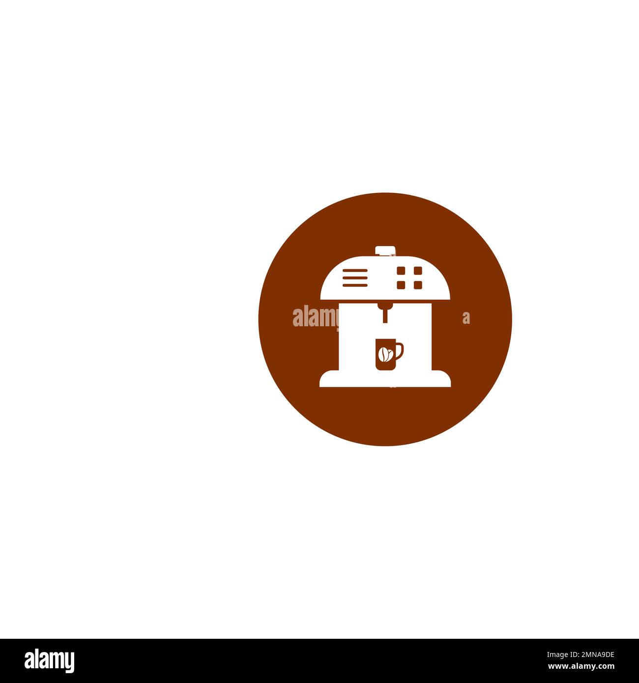 coffee machine vector icon illustration design template Stock Photo - Alamy