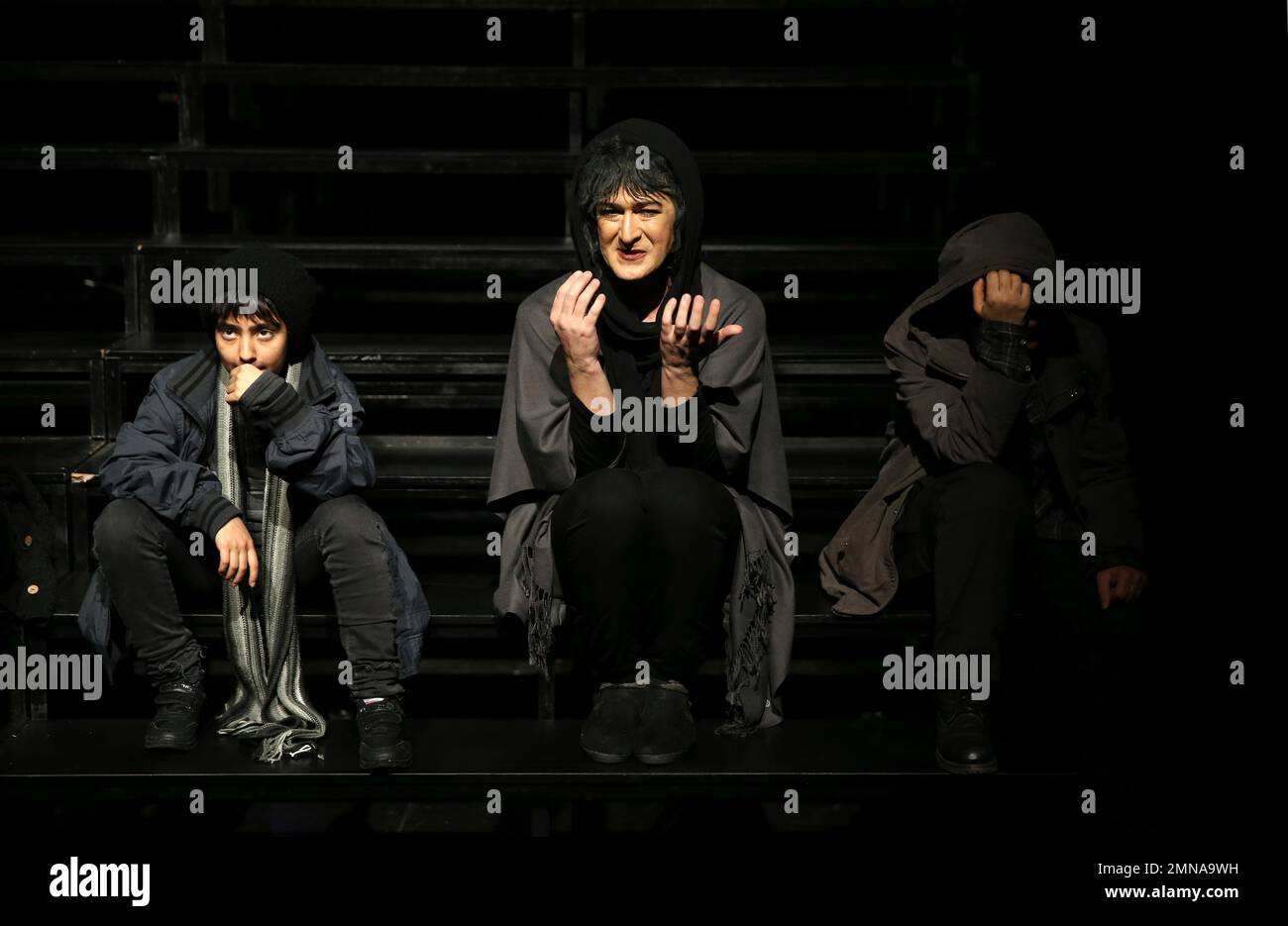 In this Sunday, Feb. 25, 2018, photo, Iranian actor Behnam Sharafi ...