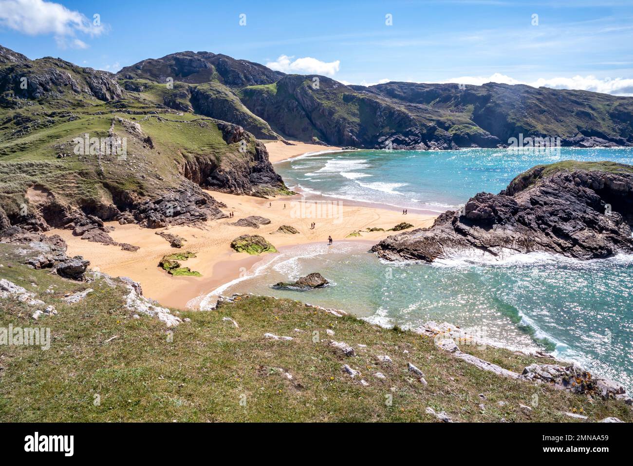 The Murder Hole beach, officially called Boyeeghether Bay in County ...