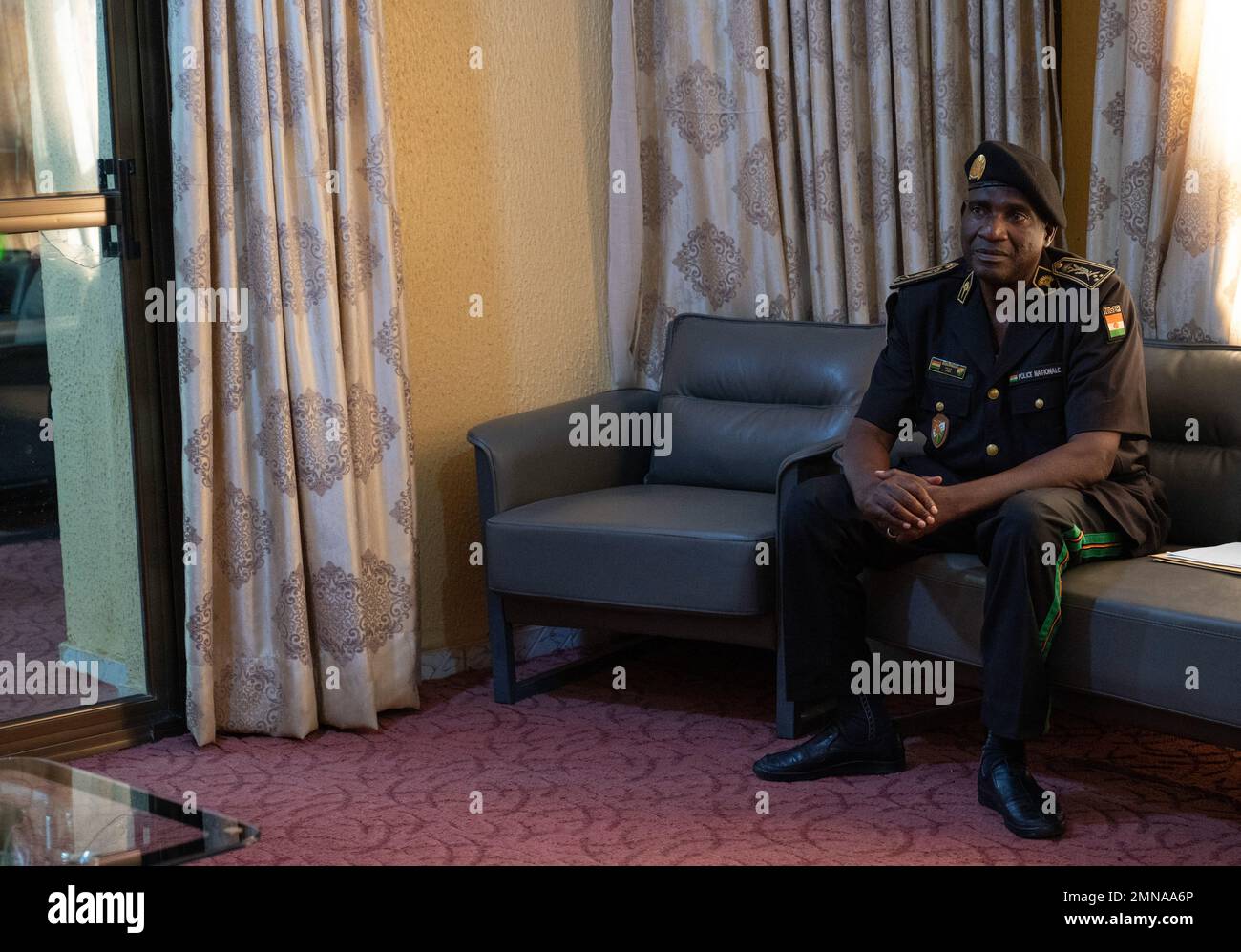 AGADEZ, Niger - Police Nationale du Niger, Chief of Police Aboubacar ...