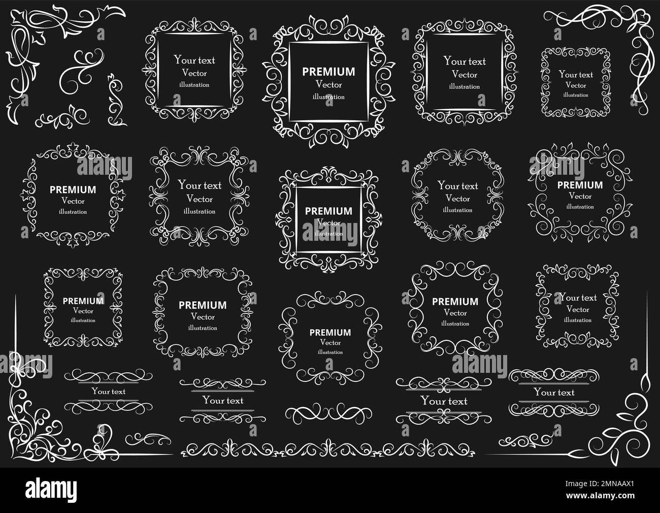 Calligraphic design elements Stock Vector Image & Art - Alamy