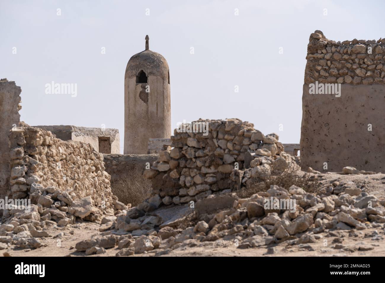An abandoned fishing village located in Al Jumail, Ruwais north of Doha ...