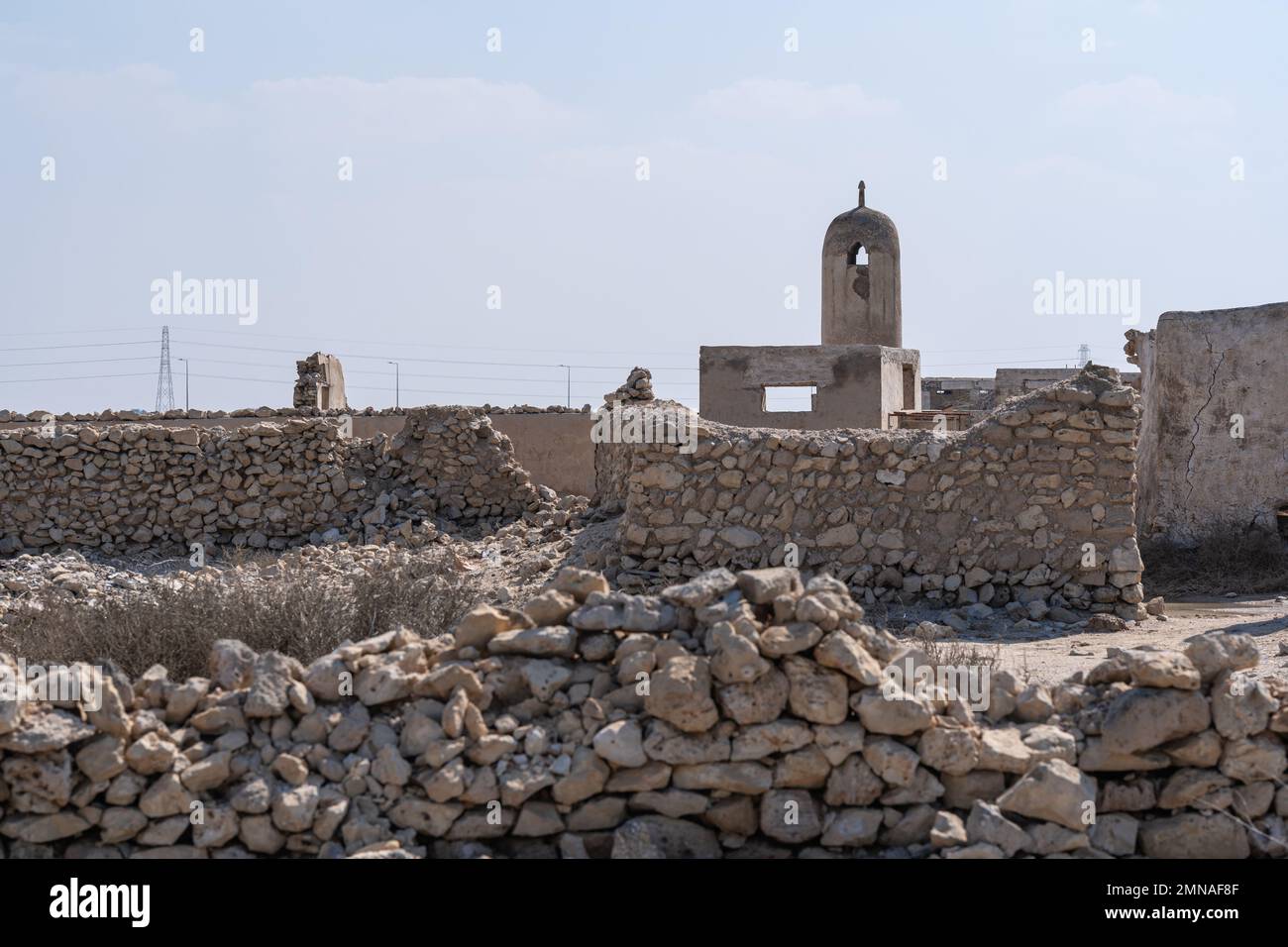 An abandoned fishing village located in Al Jumail, Ruwais north of Doha ...