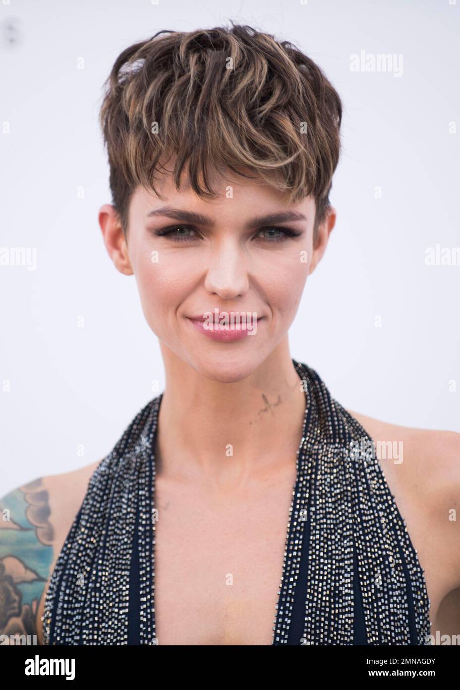 Actress Ruby Rose poses for photographers upon arrival at the amfAR ...