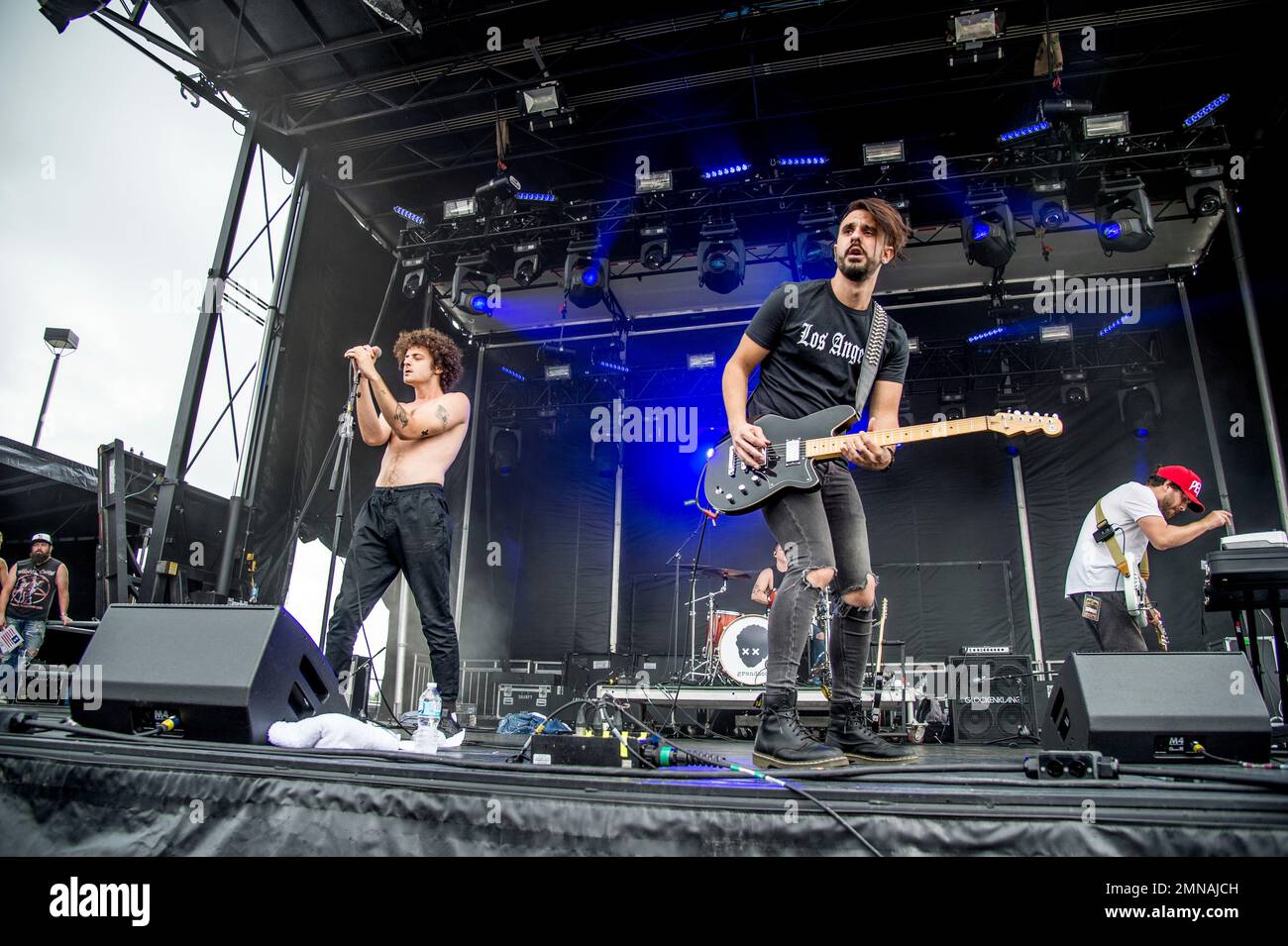 Band members of Grandson perform at the Rock On The Range Music ...