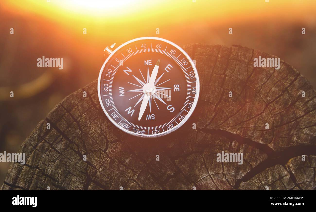 Travel and navigation. Determination of cardinal points by compass ...