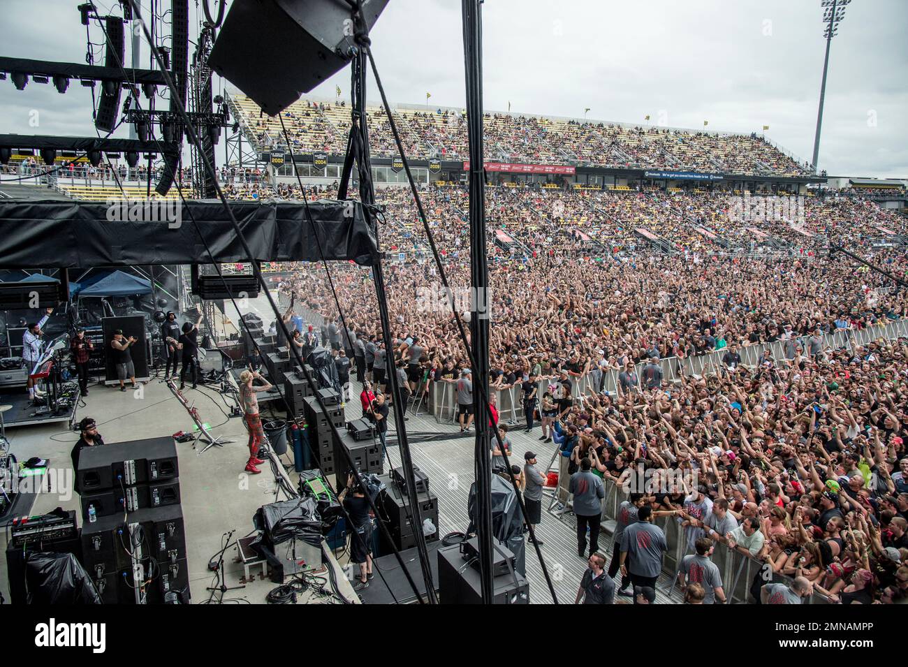 Machine Gun Kelly performs at the Rock On The Range Music Festival at ...