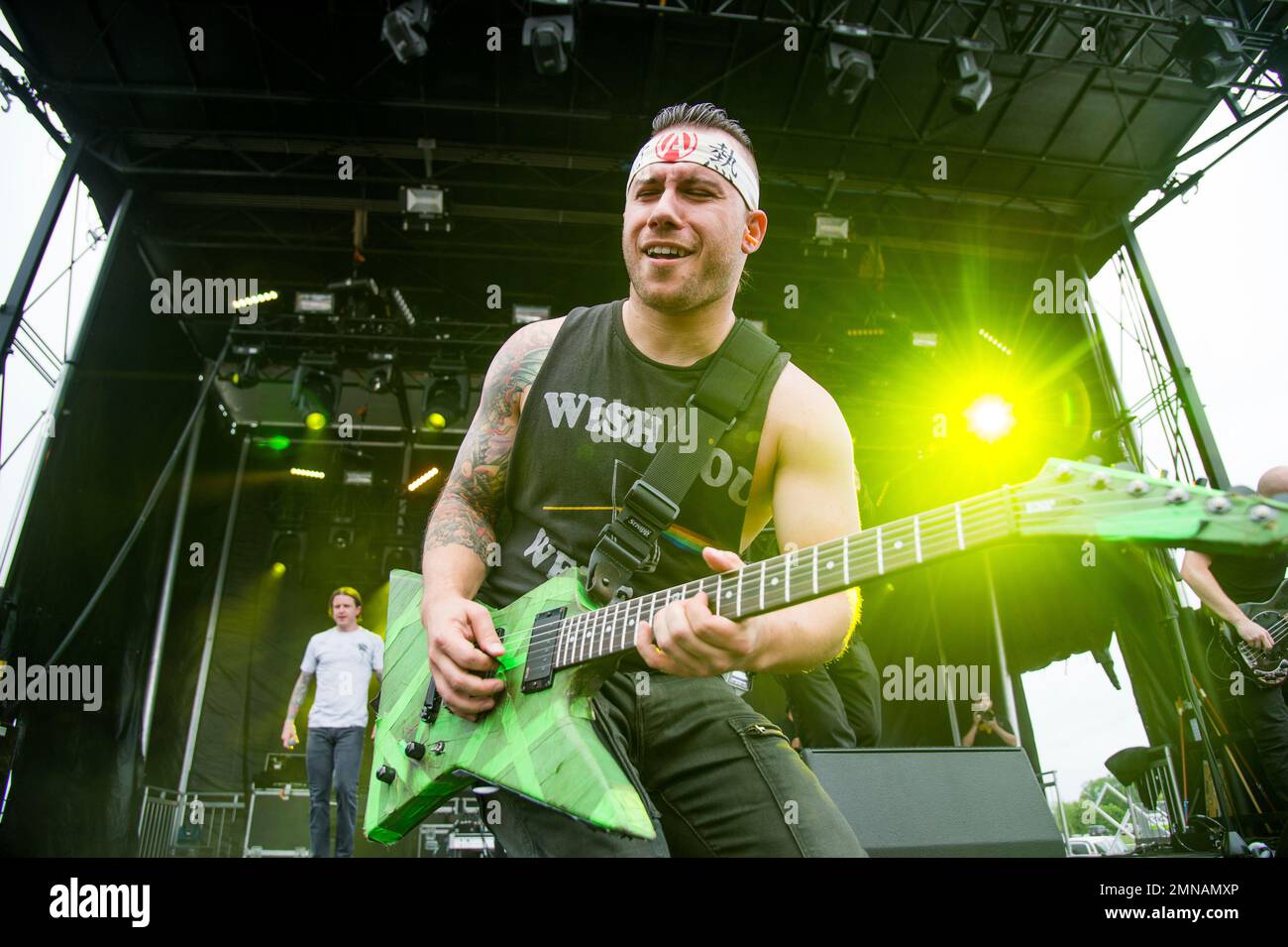 Dan Jacobs of Atreyu performs at the Rock On The Range Music Festival ...