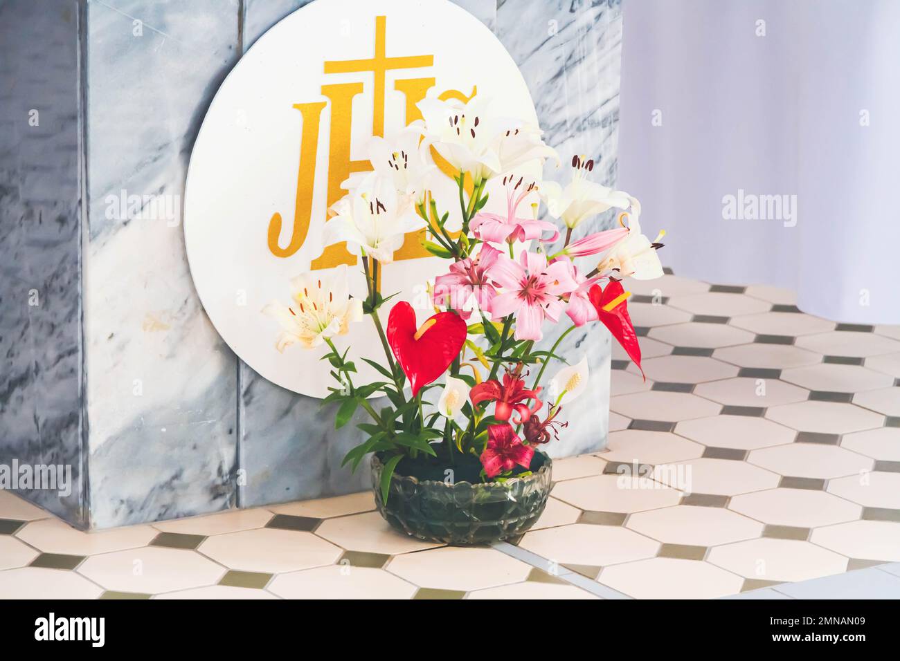 In the church. A place for the prayer of believers. Christian church ...