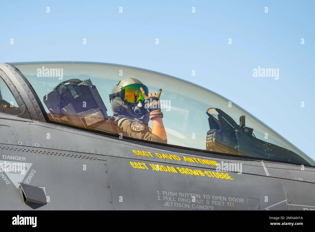 An F-16 Fighting Falcon performs during the Red River Thunder airshow ...