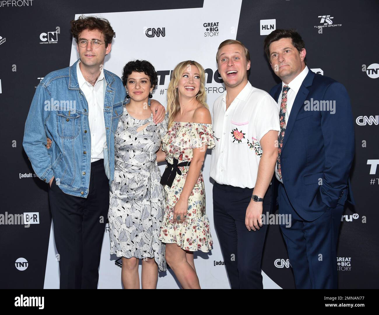 "Search Party" cast members, from left, John Reynolds, Alia Shawkat ...