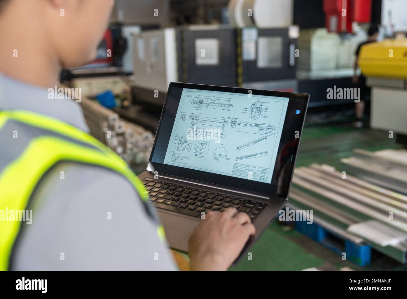 The architect in the work Stock Photo - Alamy