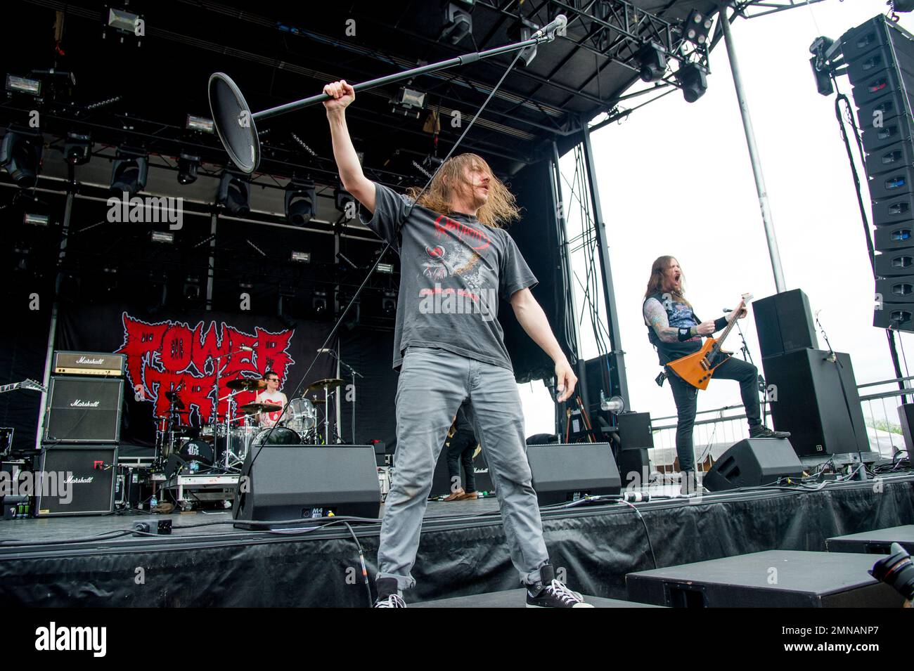 Riley Gale of Power Trip performs at the Rock On The Range Music ...