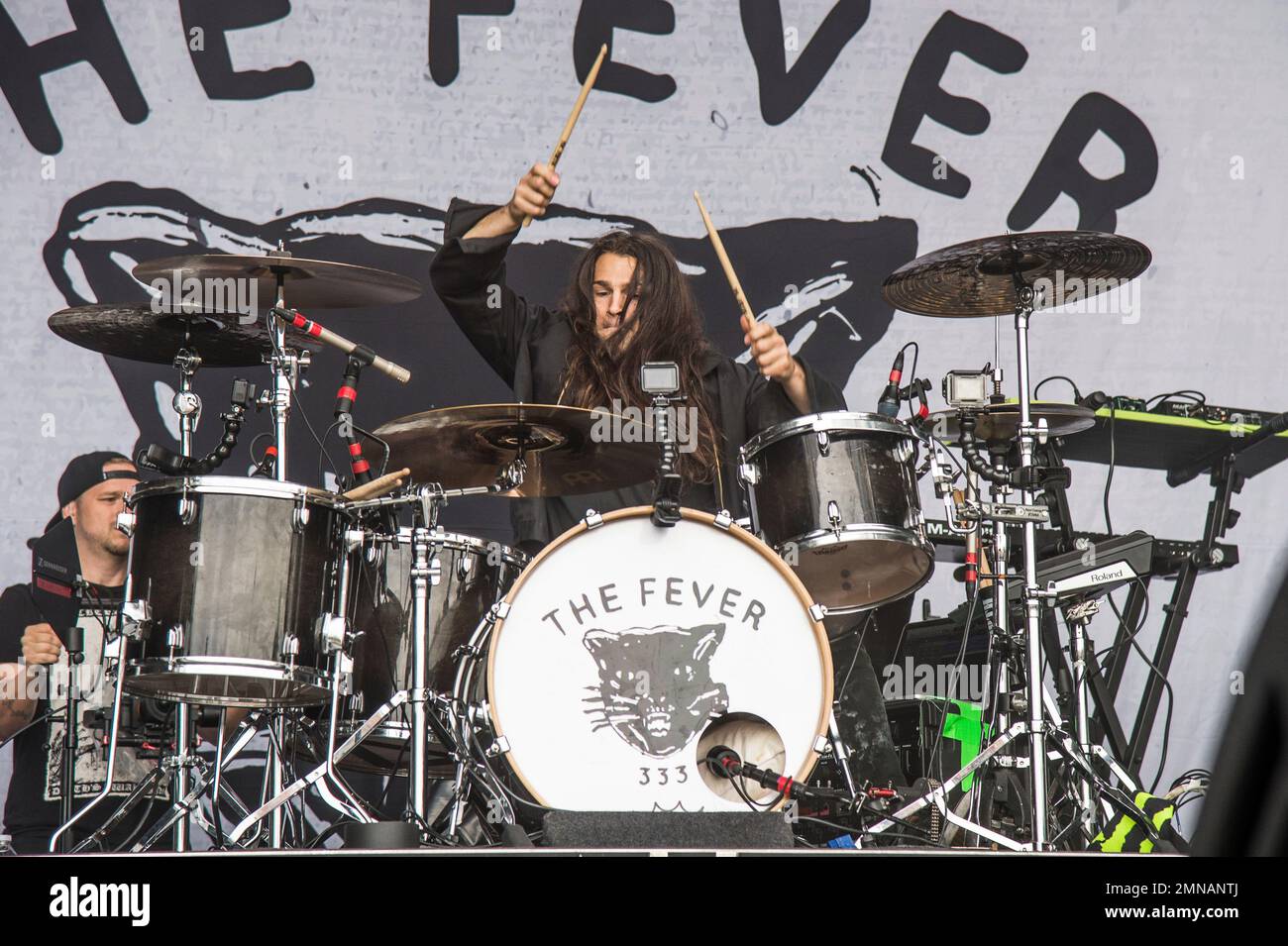 Aric Improta of THE FEVER 333 performs at the Rock On The Range Music ...