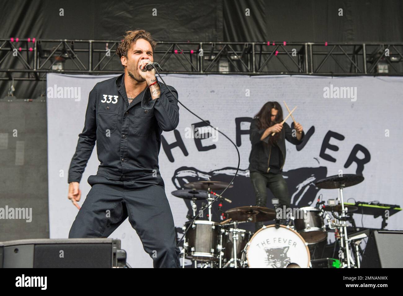 Jason Aalon Butler of THE FEVER 333 performs at the Rock On The Range ...