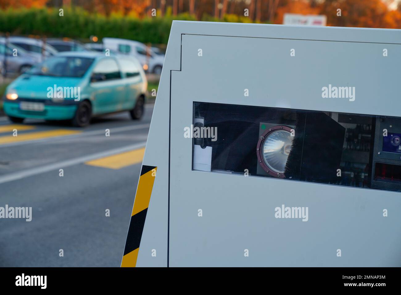 auto radar automatic speed camera on the roadside control camera on the ...