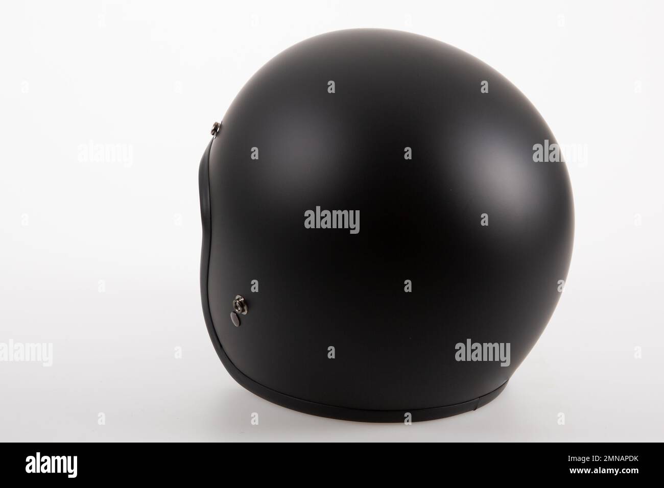 simple motorbike helmet black vintage for retro style Stock Photo - Alamy